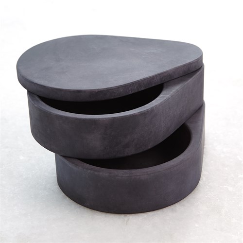 Alabaster Teardrop Double Boxes