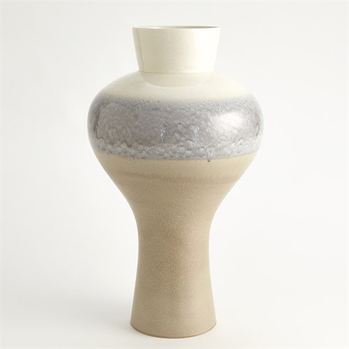 Cream Rises Swell Vase