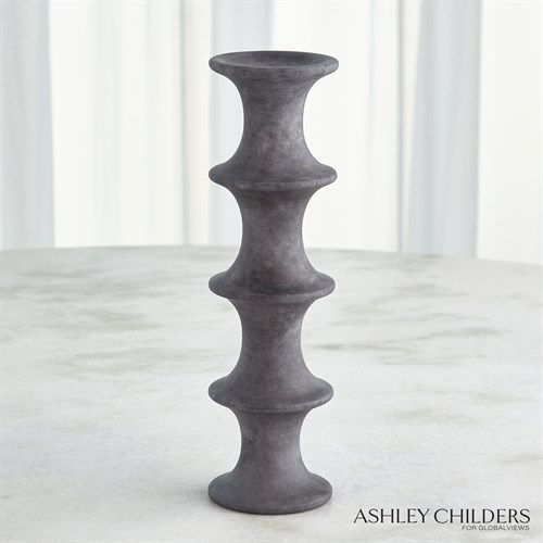 Ridge Candlesticks-Grey