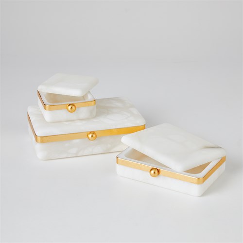 Gold Band Swivel Boxes